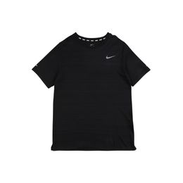 Nike Funktionsshirt 'Miler' Herren Gr&ouml;&szlig;e S grau / schwarz