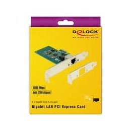 Delock PCIe > 1 x Gigabit LAN, LAN-Adapter
