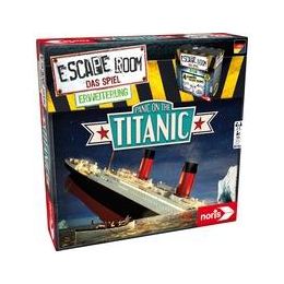 Noris Escape Room: Panic on the Titanic, Partyspiel Spieleranzahl: 2 - 5 Spieler Spieldauer: 1 Stunde Altersangabe: ab 16 Jahren Serie: Escape Room