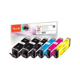 Peach Tinte Spar Pack Plus PI100-328 kompatibel zu Canon PGI-550, CLI-551 Typ: Tintenpatrone Druckfarbe: Schwarz, Gelb, Cyan, Magenta Geeignet für: Canon
