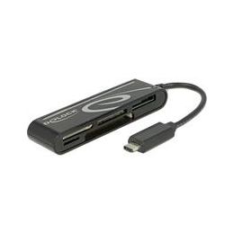 Delock USB-C Card Reader, Kartenleser schwarz, Retail