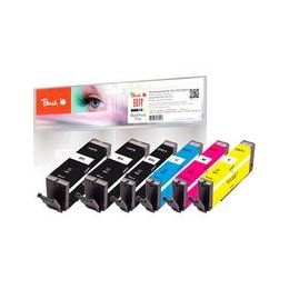 Peach Tinte Spar Pack Plus PI100-328 kompatibel zu Canon PGI-570, CLI-571 Typ: Tintenpatrone Druckfarbe: Schwarz, Gelb, Cyan, Magenta Geeignet für: Canon