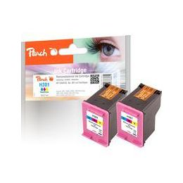 Peach Tinte Doppelpack color PI300-504 kompatibel zu HP 301, CH562EE Typ: Tintenpatrone Druckfarbe: Gelb, Cyan, Magenta Volumen: 13,4 ml Geeignet für: Hewlett-Packard