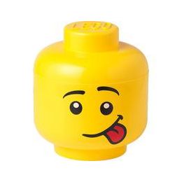 LEGO Storage Head "Silly", klein, Aufbewahrungsbox gelb Typ: Kiste Geeignet für: Lebensmittel, Spielzeug Material: Polypropylen Kapazität: 2 Liter Volumen
