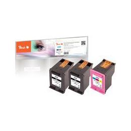 Peach Tinte 2x schwarz + color PI300-658 kompatibel zu HP 302, F6U66A, F6U65A Typ: Tintenpatrone Druckfarbe: Schwarz, Gelb, Cyan, Magenta Volumen: 19,5 ml Geeignet für: Hewlett-Packard