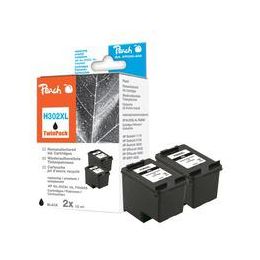Peach Tinte TwinPack schwarz PI300-655 kompatibel zu HP 302XL Typ: Tintenpatrone Druckfarbe: Schwarz Geeignet für: Hewlett-Packard