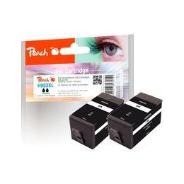 Peach Tinte Doppelpack schwarz PI300-763 kompatibel zu HP Nr. 903XL, T6M15AE Typ: Tintenpatrone Druckfarbe: Schwarz Volumen: 48 ml Geeignet für: Hewlett-Packard