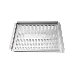 Grillkorb aus Edelstahl silber