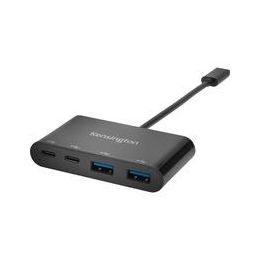Kensington CH1000 USB-C 4-Port Hub, USB-Hub schwarz, 2x USB 3.0 Typ-A | 2x USB 3.0 Typ-C