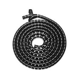 Digitus Flexibler Kabelspiralschlauch mit Einzugshilfe, Kabelführung schwarz, 5 m Verwendungszweck: Zum Bündeln von Kabeln