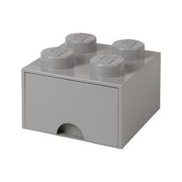 LEGO Brick Drawer 4 grau, Aufbewahrungsbox Typ: Kiste Geeignet für: Spielzeug Material: Polypropylen