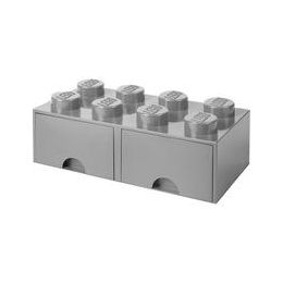 LEGO Brick Drawer 8 grau, Aufbewahrungsbox Typ: Kiste Geeignet für: Spielzeug Material: Polypropylen