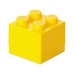 LEGO Mini Box 4 gelb, Aufbewahrungsbox Typ: Kiste Geeignet für: Lebensmittel, Spielzeug Material: Polypropylen