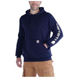 Carhartt - Sleeve Logo Hooded Sweatshirt - Hoodie Gr S blau