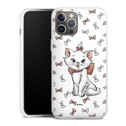 DeinDesign Handyhülle Aristocats Marie Disney Katze Marie Shy, Apple iPhone 12 Pro Max Silikon Hülle Bumper Case Handy Schutzhülle, weiß
