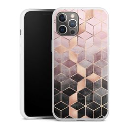 DeinDesign Handyhülle Würfel Elisabeth Fredriksson Gold & Kupfer, Apple iPhone 12 Pro Max Silikon Hülle Bumper Case Handy Schutzhülle, weiß