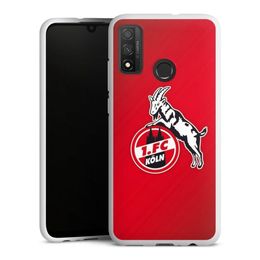 DeinDesign Handyhülle 1. FC Köln Offizielles Lizenzprodukt EffZeh 1. FC Köln rot, Huawei P Smart (2020) Silikon Hülle Bumper Case Handy Schutzhülle
