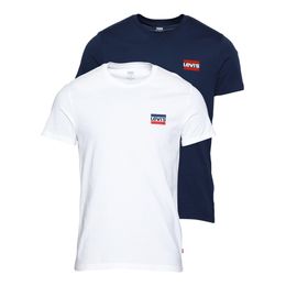 Levi's LEVI'S Shirt 'Graphic Crewneck T-Shirt - 2 Pack' male size S Navy / Red / White