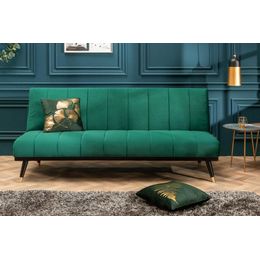 Riess Ambiente Design 3er Lounge Sofa PETIT BEAUTÉ 180cm smaragdgrün Samt Schlafsofa