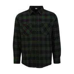 Urban Classics Hemd Herren Gr&ouml;&szlig;e XL dunkelgr&uuml;n / schwarz
