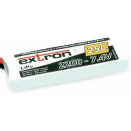 EXTRON LiPo-Akku X2, 7,4V-/2200mAh