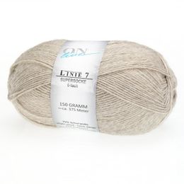 Sockenwolle Linie 7 Supersocke 6fach von ONline, Beige, aus Schurwolle