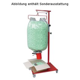 Abfüllvorrichtung für Verpackungschips (Galgenwagen)