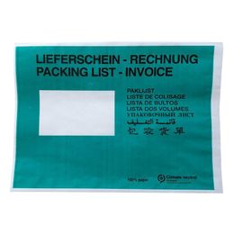 1000 x Papier-Lieferscheintaschen DIN C5 (bedruckt)