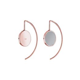 Elli Ohrringe 'Geo' Damen Größe One Size rosegold / grau