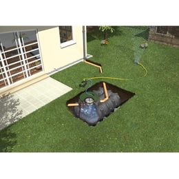 PLATIN Flachtank - Paket 7500 L, Garten- Jet, PKW-befahrbar