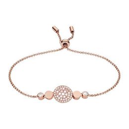 Fossil Damen Armband Disc Mother of Pearl Edelstahl rosé