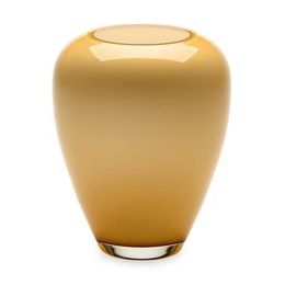 Glasmanufaktur Harzkristall Vase honiggelb