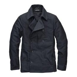 Hannes Roether Herrenjacke Doppelreiher S Dunkelblau