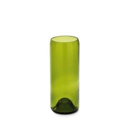 Q de bouteille Vase Weinflasche Smaragdgrün Klein
