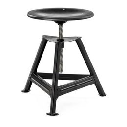 Hocker Chemnitz höhenverstellbar monochrom Schwarz matt/Schwarz RAL 9005