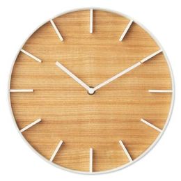 Yamazaki Wanduhr Rin Weiß / Esche
