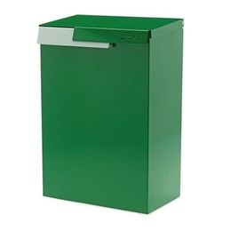 Briefkasten Cato Grün / Weißaluminium
