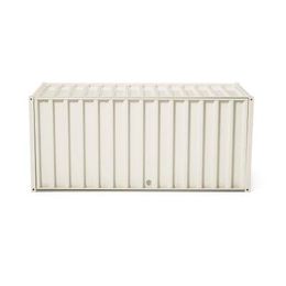 Magazin Container DS mit Schloss RAL 1013 Perlweiß