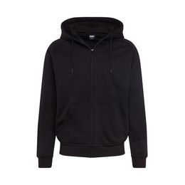 Urban Classics Zip-Up Hoodie male Black size XXL