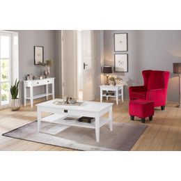 Couchtisch Home Affaire "Piano" Tische Gr. B/H/T: 60 cm x 52 cm x 60 cm, weiß Couch-, Konsolentische Co mit Ablageboden, Breite 60 cm