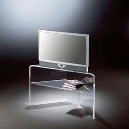 TV-Board Places of Style "Remus" Sideboards Gr. B/H/T: 90 cm x 50 cm x 35 cm, farblos (transparent) TV-Lowboards mit Ablage, aus Acrylglas