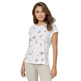 CRÉATION L T-Shirt CREATION L Gr. 48, weiß Damen Shirts Jersey