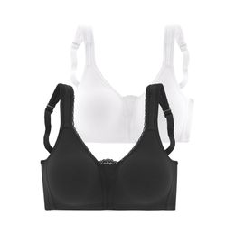 Petite Fleur By Lascana BH Damen Gr&ouml;&szlig;e 100 schwarz / wei&szlig;