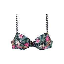 Venice Beach Bikinitop Damen Gr&ouml;&szlig;e 80 gr&uuml;n / pink / schwarz / wei&szlig;