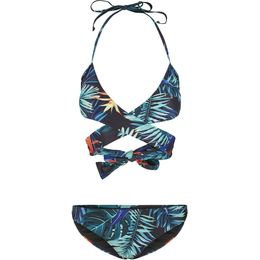 Urban Classics Bikini Damen Gr&ouml;&szlig;e XL blau / petrol / pastellgr&uuml;n / dunkelorange / schwarz