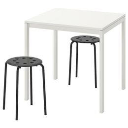 IKEA MELLTORP / MARIUS Tisch + 2 Hocker