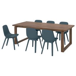 IKEA MÖRBYLÅNGA / ODGER Tisch und 6 Stühle