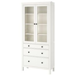 IKEA HEMNES Vitrine mit 3 Schubladen