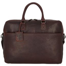 Burkely Antique Avery Aktentasche Leder 46 cm Laptopfach brown