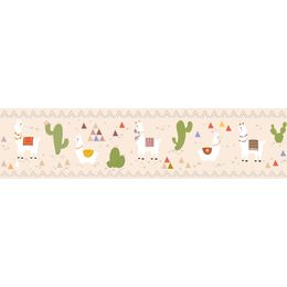A.S. Création A.S. Création Bordüre Relaxed Lamas, glatt, Papier, Wand, Schräge, Tür, beige|braun|grün